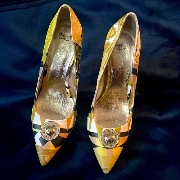Versace Jeans Collection | Shoes | Versace High Heels Multicolored With ...